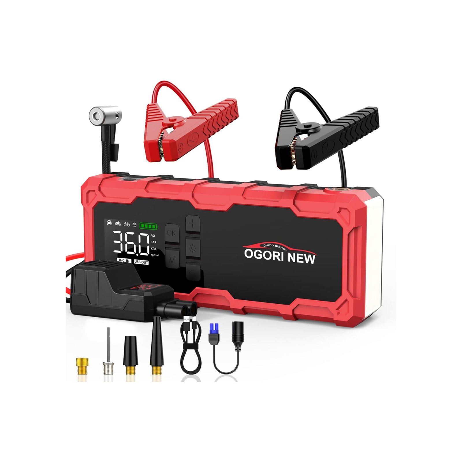 OGORI NEW B18: arrancador con compresor digital 7000A