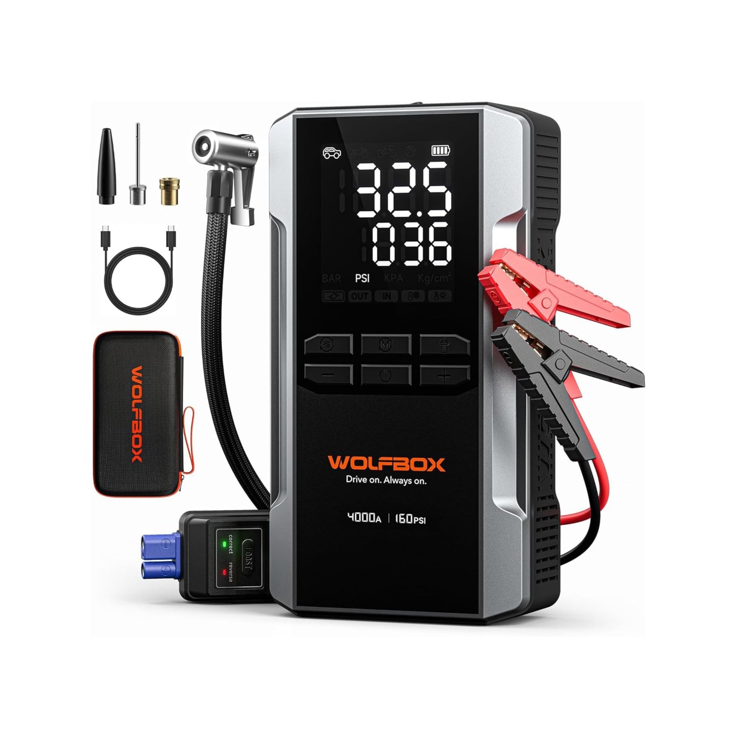 Wolfbox Megavolt 24 Air Arrancador De Coche 4000a
